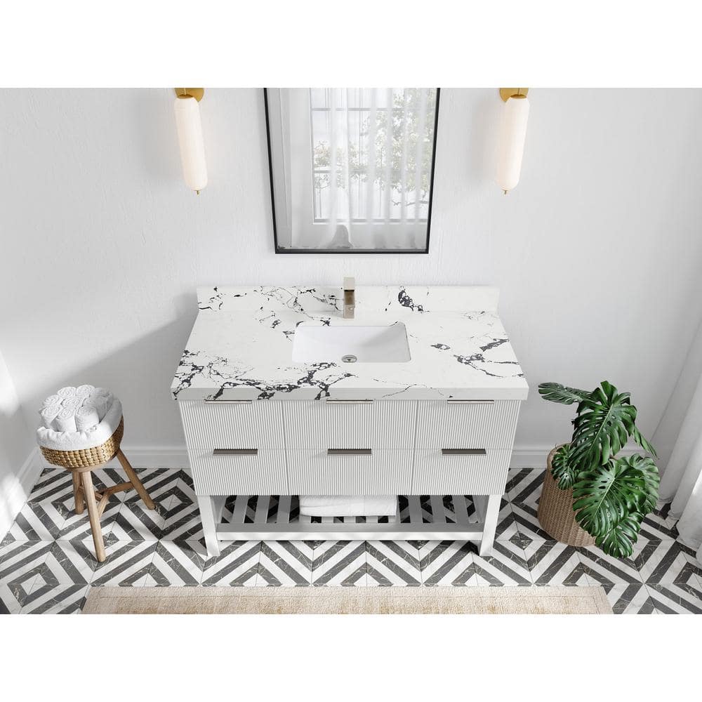 Willow Collections Catalina 48 in. W x 22 in. D x 36 in. H Single Sink ...