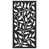 DESIGN VU Vines 6 ft. x 3 ft. Charcoal Recycled Polymer Decorative ...