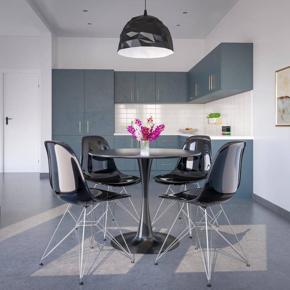Reviews for Leisuremod Cresco Acrylic Dining Chair with Chrome Metal ...
