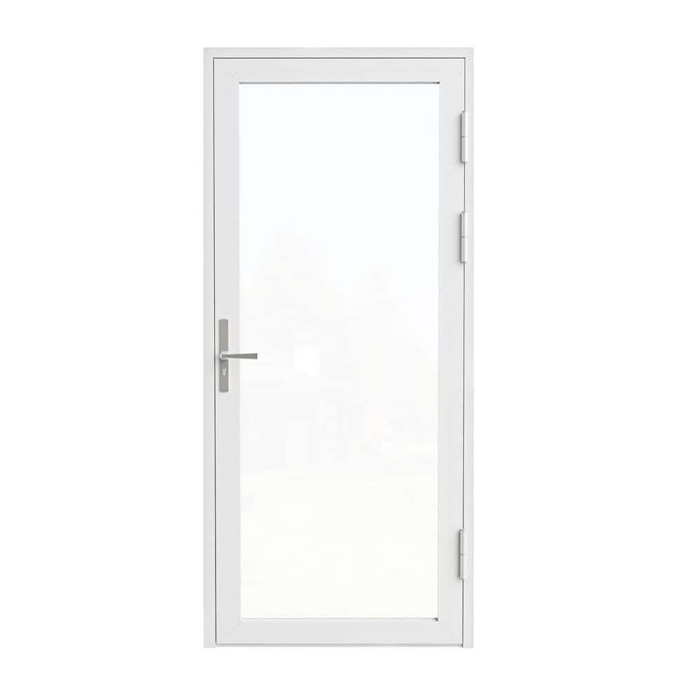 ARK DESIGN 36 in. x 80 in. Left Swing/OutSwing Single Tempered Glass ...