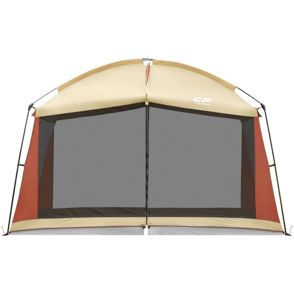 12 ft. x 10 ft. Beige U-V Resistant Camping Tents, Mesh Net Wall Canopy ...