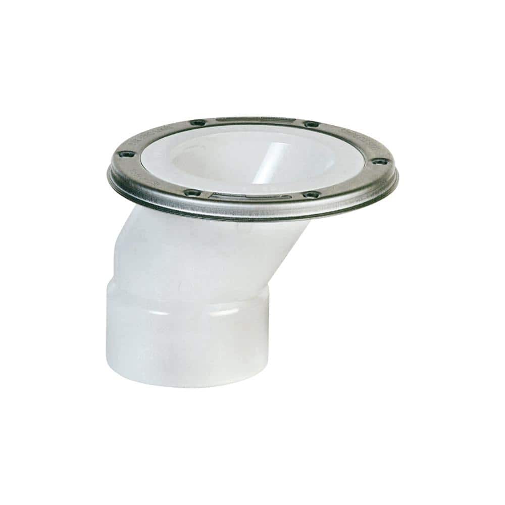 VPC 3 in. x 4 in. PVC DWV Hub Offset Closet Flange 34-LP820-422B - The ...