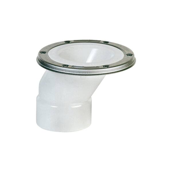 VPC 3 in. x 4 in. PVC DWV Hub Offset Closet Flange 34-LP820-422B - The ...