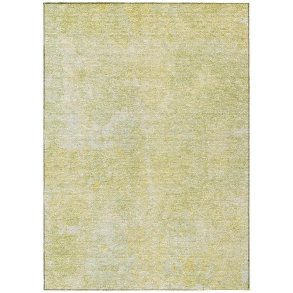 HomeRoots Gold 9 ft. x 12 ft. Woven Abstract Rectangle Indoor/Outdoor ...