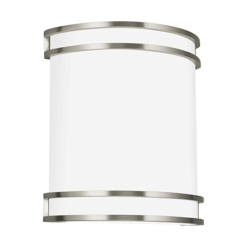 Generation Lighting Ravel 9 in. Brushed Nickel Modern ADA Compliant ...