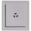 Builders Edge 7.9375 in. x 7.3125 in. #016 Gray Slim Line Universal ...