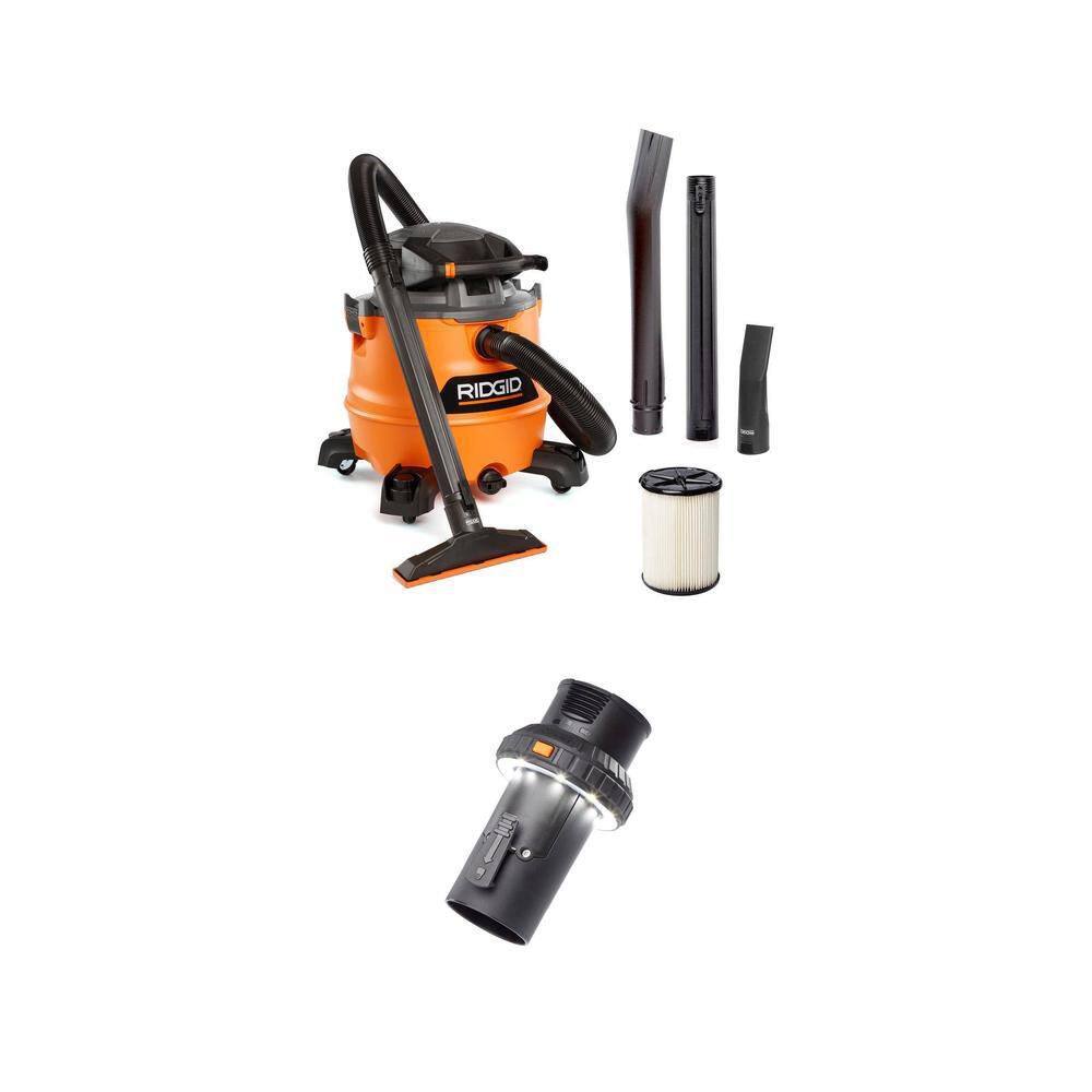 RIDGID 16 Gal. 6.5 Peak HP NXT Shop Vacuum HD1600 Wet Dry Vac with ...