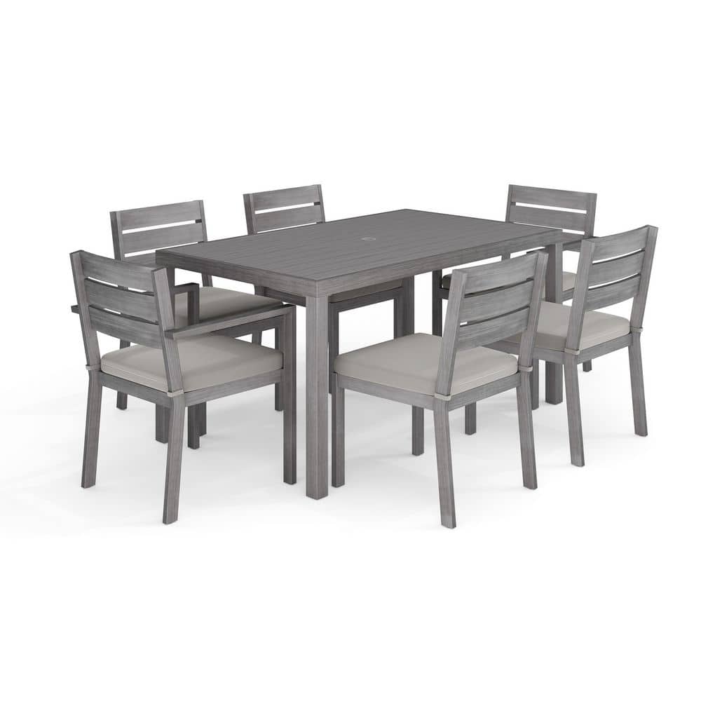 Reviews for MARTHA STEWART Bedford Gray Brushed Woodgrain Aluminum ...
