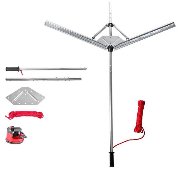 SVOPES Lake Weed Cutter, 57.09 in. Handle Length, 48 in. Cutting Width ...