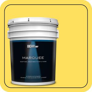 BEHR PREMIUM PLUS 1 gal. #380B-5 Neon Light Satin Enamel Low Odor ...