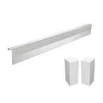Baseboarders Basic Series 5 ft. Galvanized Steel Easy Slip-On Baseboard ...