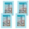 Wexford Home Modern 4 in. x 6 in. Light Blue Picture Frame (Set of 4 ...