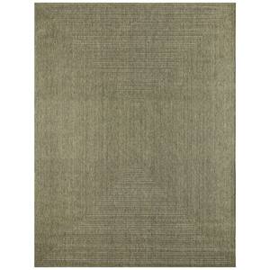 Nourison Tulum Brown 8 ft. x 10 ft. Linear Contemporary Area Rug 139349 ...