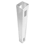 Barrette Outdoor Living 4 in. x 4 in. x 6 ft. White Vinyl Fence Line ...