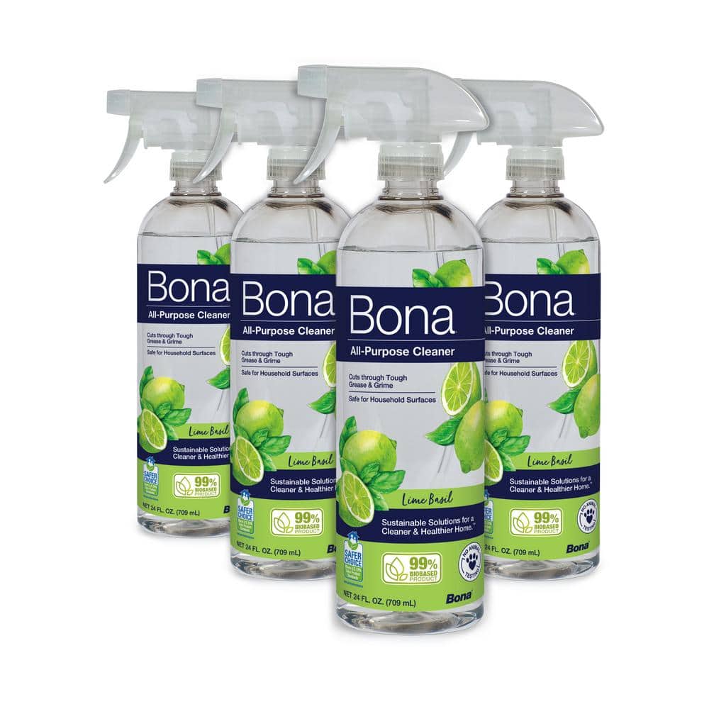Bona 24 oz. Lime Basil All-Purpose Cleaner (4-Pack) AX0003694 - The ...