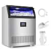 Gilati 19.5 in. 360 lb/24h Half Size Cube Commercial Freestanding Ice ...