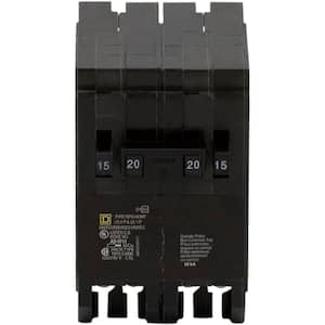 Siemens 15 Amp Double-Pole and (2) 15 Amp Single-Pole Type QT Triplex ...