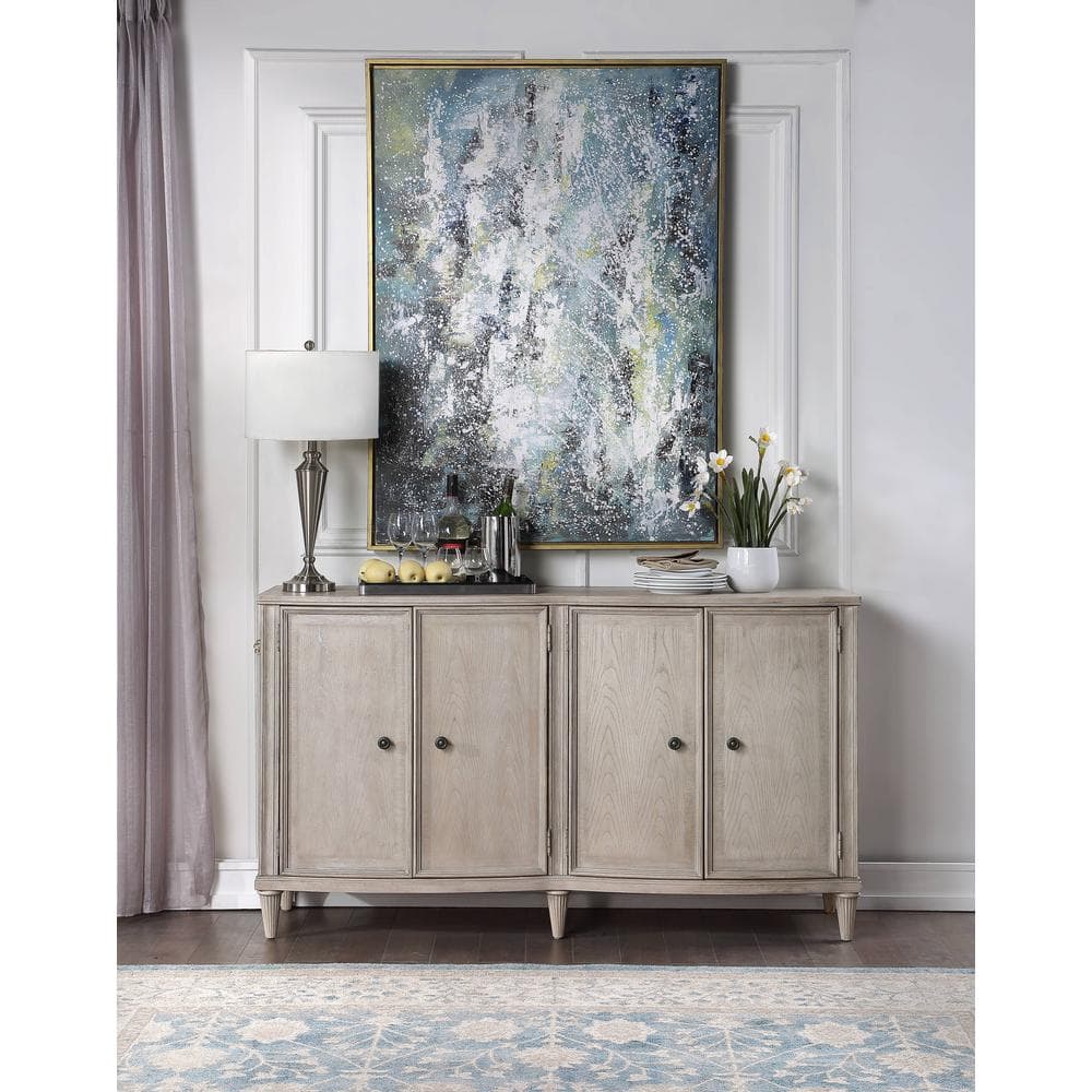 Acme Furniture Wynsor Antique Champagne Wood 18 in. Sideboard 67534 ...