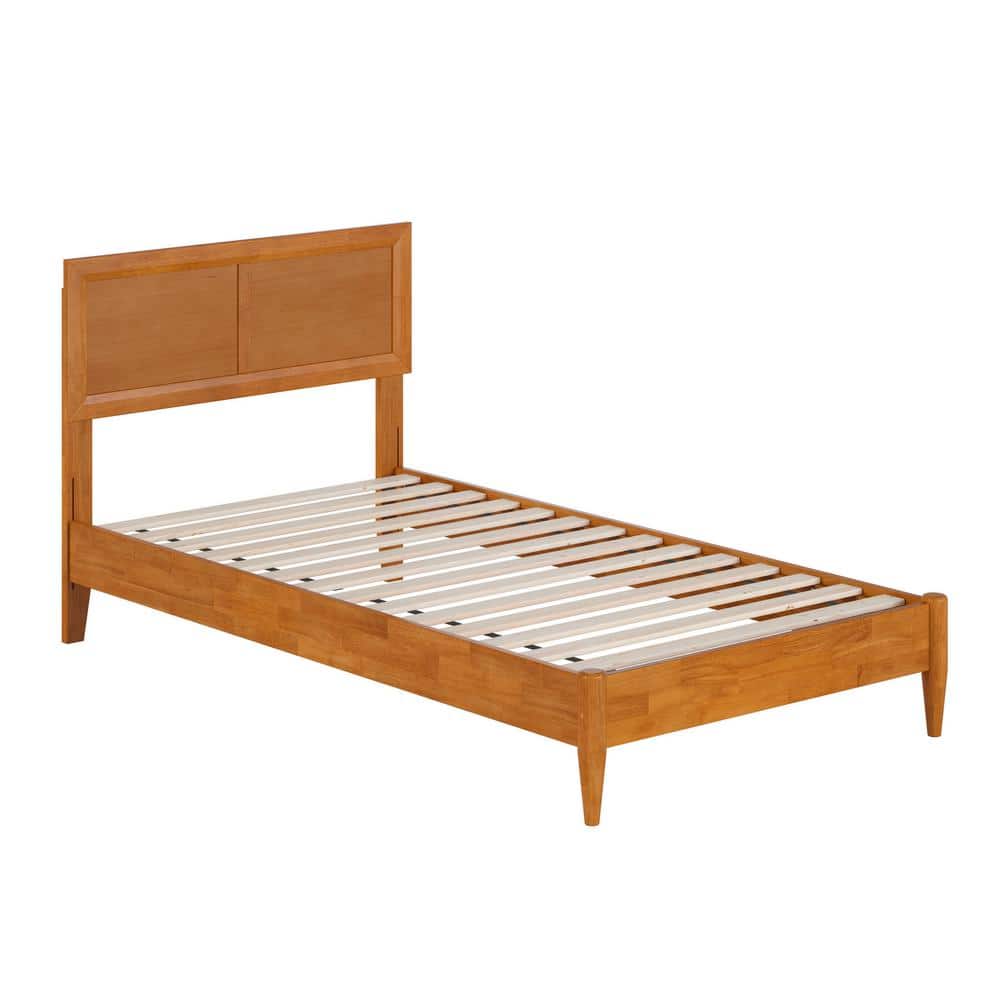 AFI Sophia Light Toffee Natural Bronze Solid Wood Frame Twin Low ...