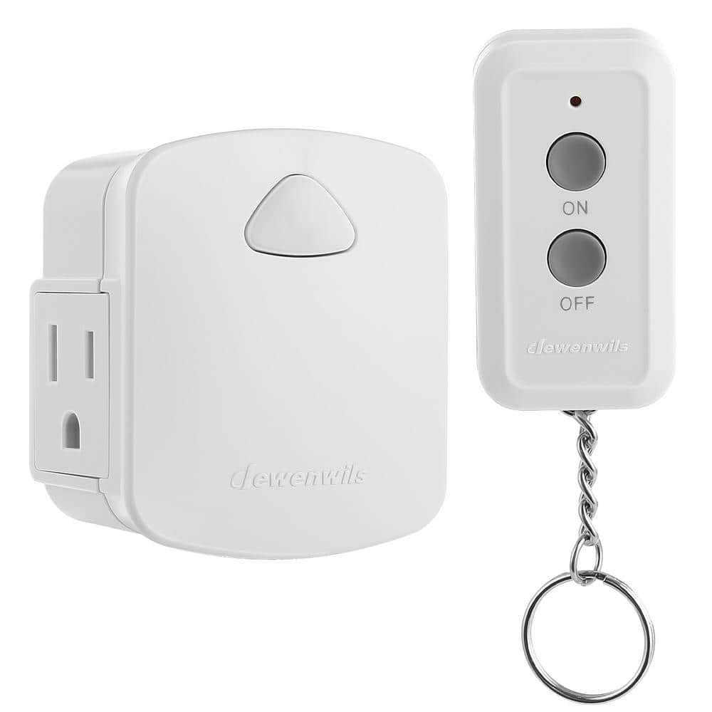 DEWENWILS 15 Amp Wireless Remote Control Outlet Switch with Smart ...