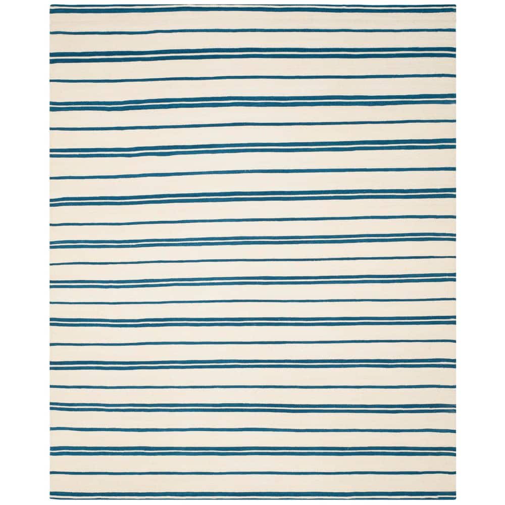 SAFAVIEH Ralph Lauren 9 ft. x 12 ft. Blue Striped Area Rug RLR2870E-9 ...