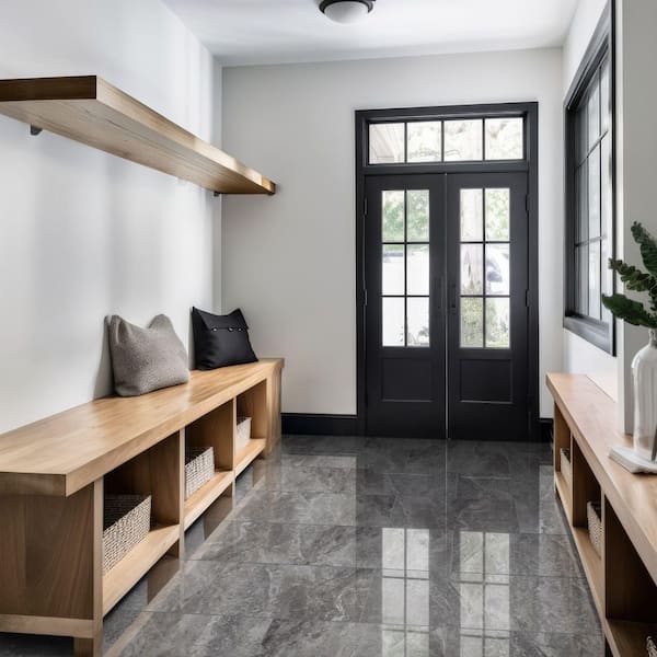 Lifeproof - Marble Look - Gray - Vinyl Tile Flooring - The Home Depot