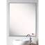 25 in. W x 35 in. H Framed Rectangular Bathroom Vanity Mirror in Silver ...