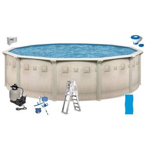 AQUARIAN Palisades 21 ft. round 52 in. deep Above Ground Hard Sided ...