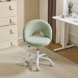 Winado Cotton and Linen Fabric Swivel Office Chair Task Chairin White ...