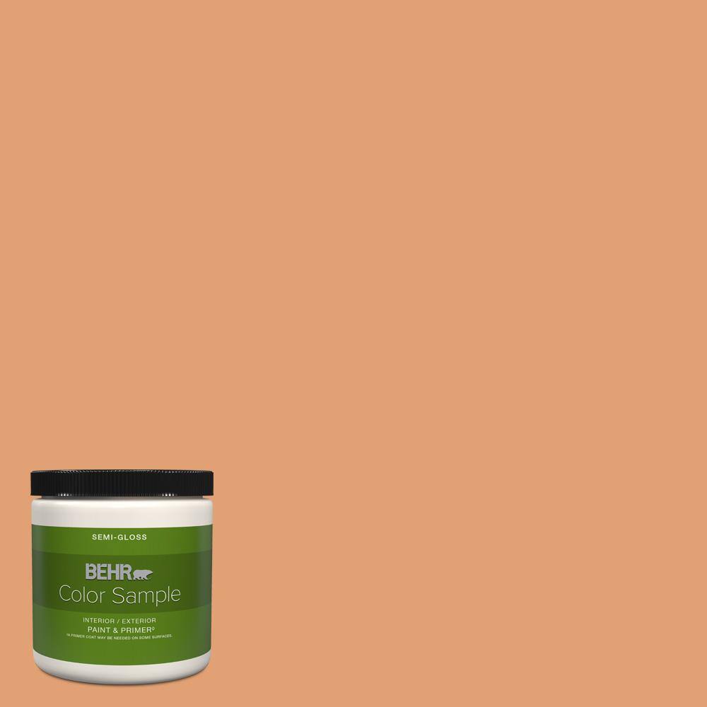 BEHR PREMIUM PLUS 8 oz. #M220-5 Roasted Seeds Semi-Gloss Interior ...