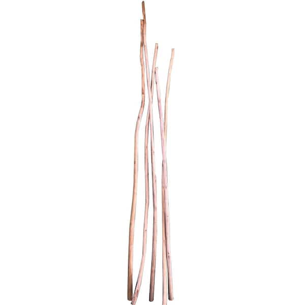 MGP 72 in. x 78 in. H Lightly Curved Teak Wood Pole TLP-6-LC - The Home ...