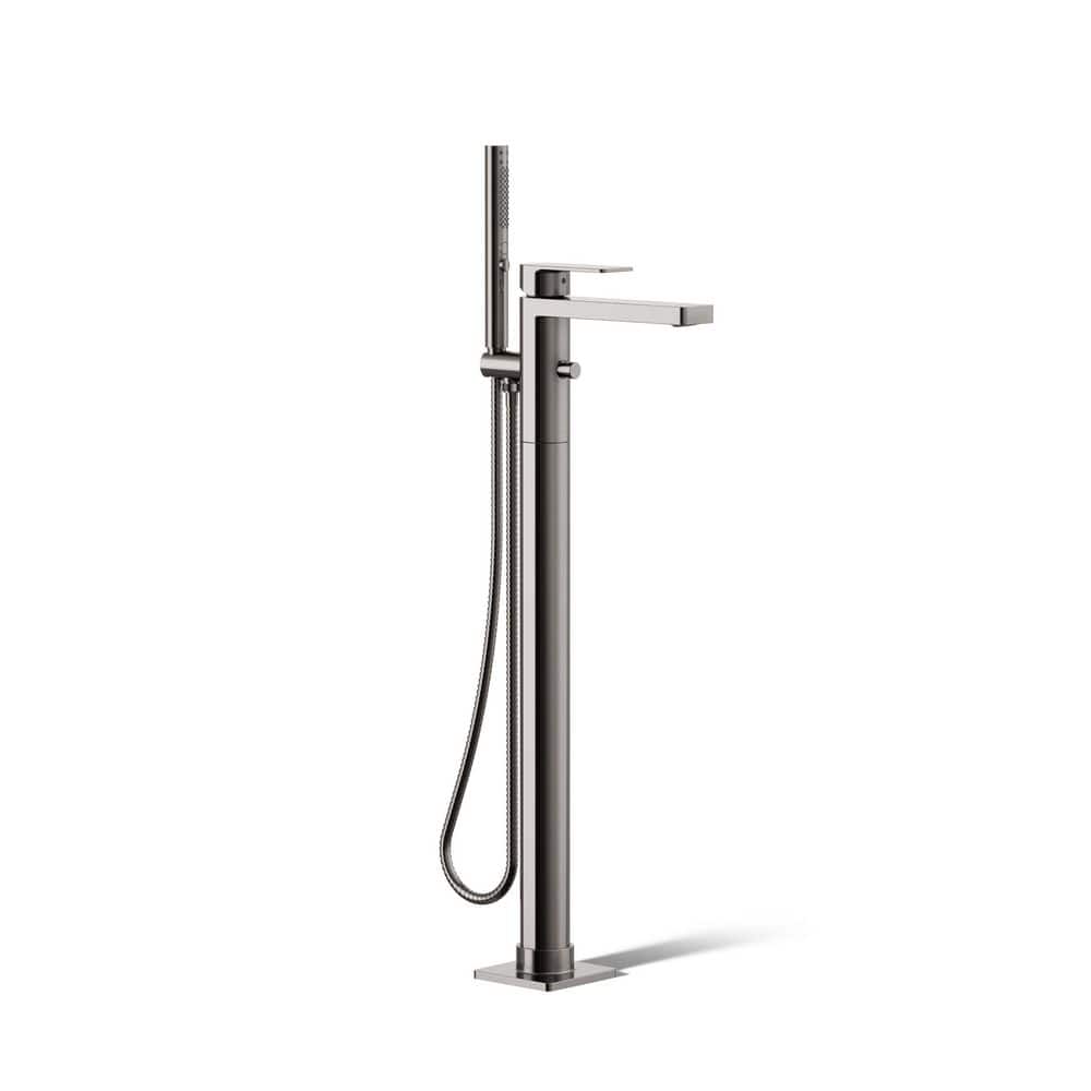 KOHLER Parallel Floor-Mount Bath Filler Trim With Handshower in Vibrant ...
