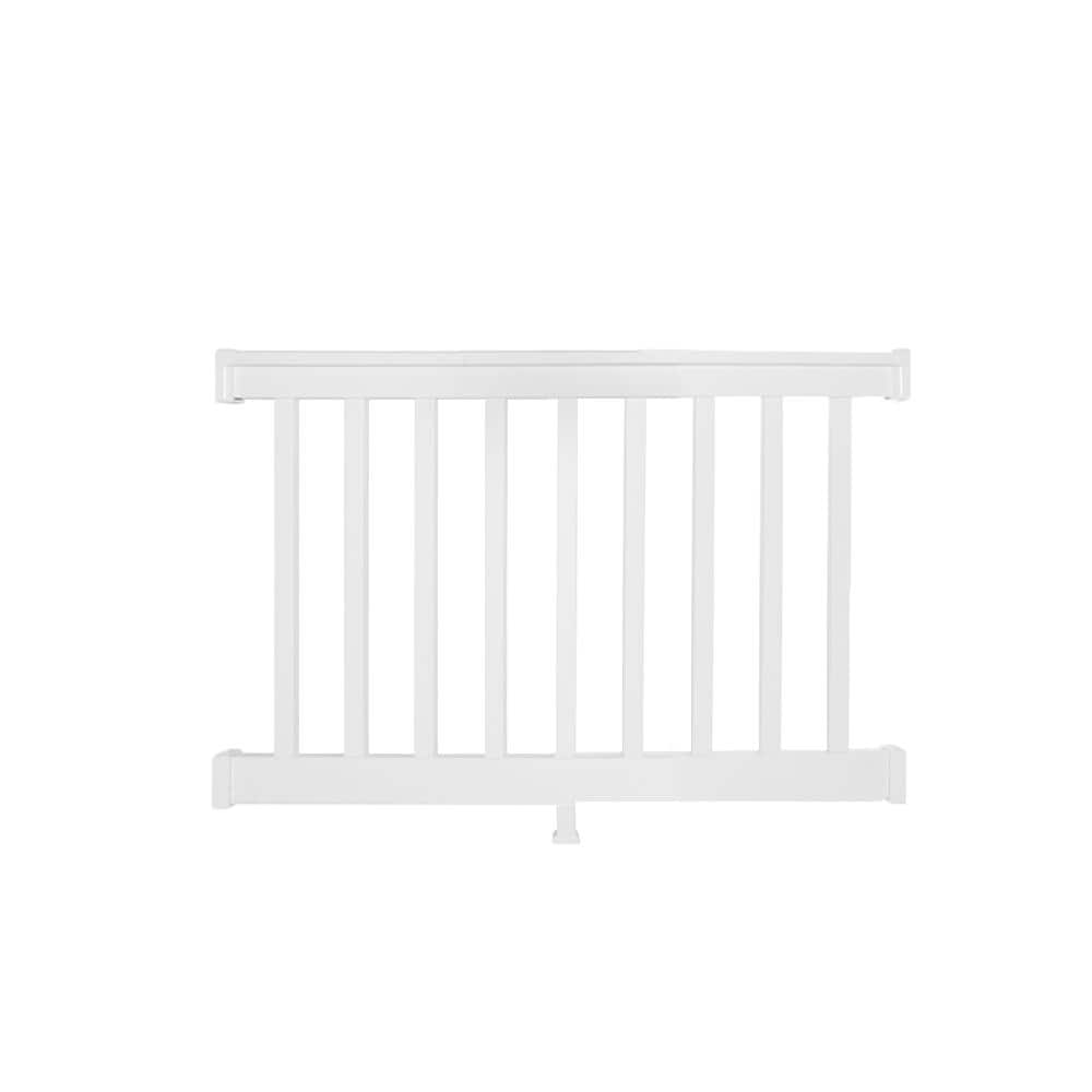 Weatherables Vanderbilt 3 ft. H x 4 ft. W White Vinyl Railing Kit WWR ...
