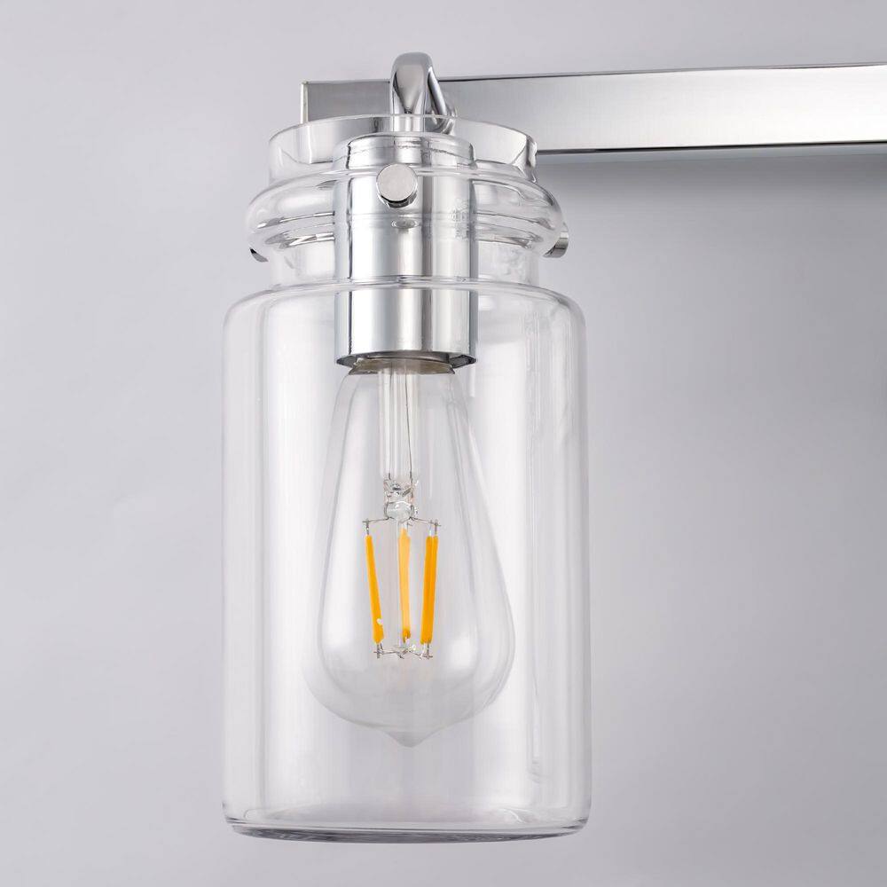 YANSUN 7 in. Clear Glass Bottle Cylindrical Shade for Replacement ...