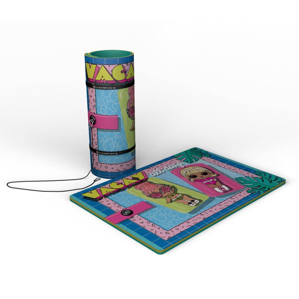 Floatation Iq Mini Floating Oasis 6 ft. x 4 ft. Water Mat, Vacay All ...