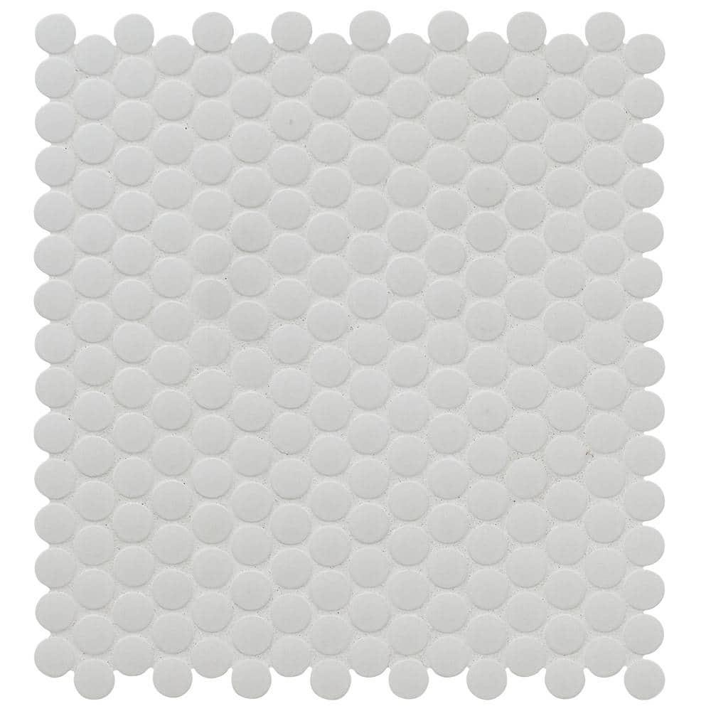 Reviews for MSI Bianco Penny Round 11 in. x 12 in. x 0.24 in. Matte ...