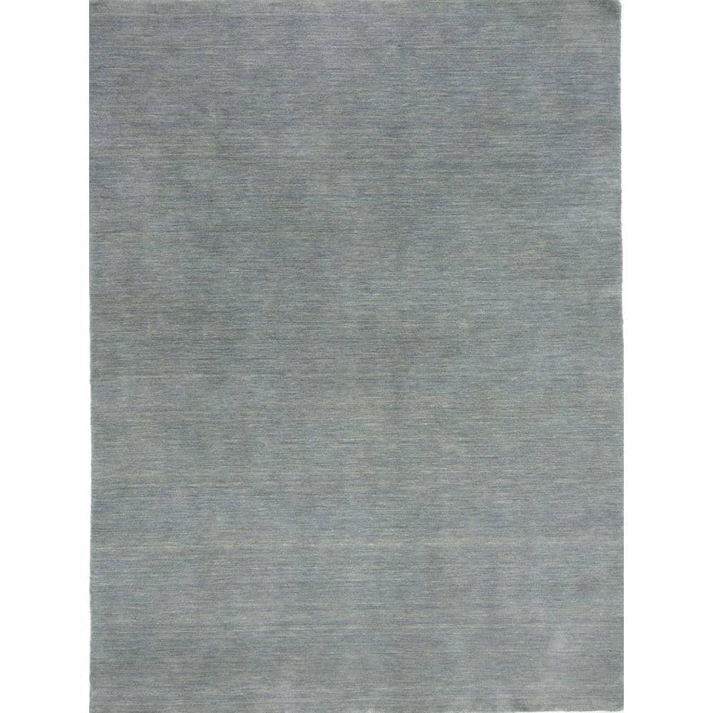 Amer Rugs Arizona 5 ft. X 8 ft. Gray/Blue Solid Color Area Rug ARZ3 ...