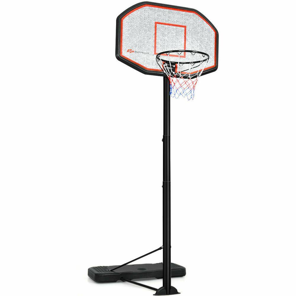 Costway 10ft 43 ft. ft. Backboard In/outdoor Adjustable Height ...