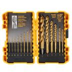 DEWALT Titanium Nitride Coated Pilot Point Drill Bit Set (14-Piece ...