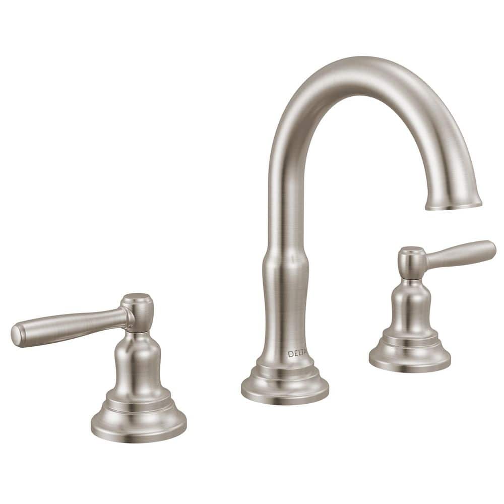 Delta Roe 8 in. Widespread Double Handle Bathroom Sink Faucet in ...