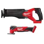 Milwaukee M18 FUEL GEN-2 18V Lithium-Ion Brushless Cordless SAWZALL Reciprocating Saw (Tool-Only ...