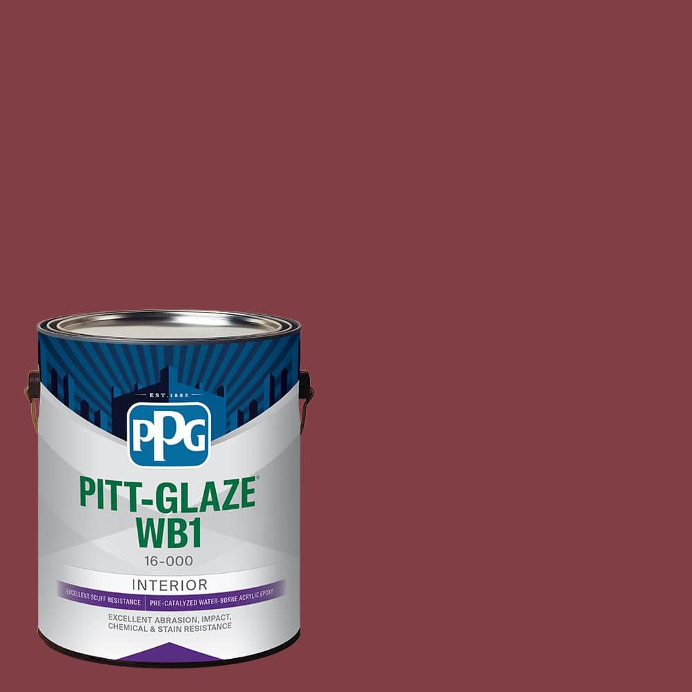 Pitt-Glaze 1 gal. PPG1052-7 Ruby Lips Eggshell Interior Waterborne 1 ...
