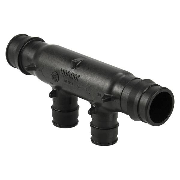 PLUMBFLEX 6 Port Open PEX Manifold, 6-Outlet PEX A Multiport Tee, 1/2 ...