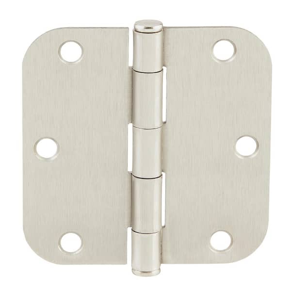 Everbilt 48-Pack 3-1/2 in. x 5/8 in. Radius Satin Nickel Butt Door ...