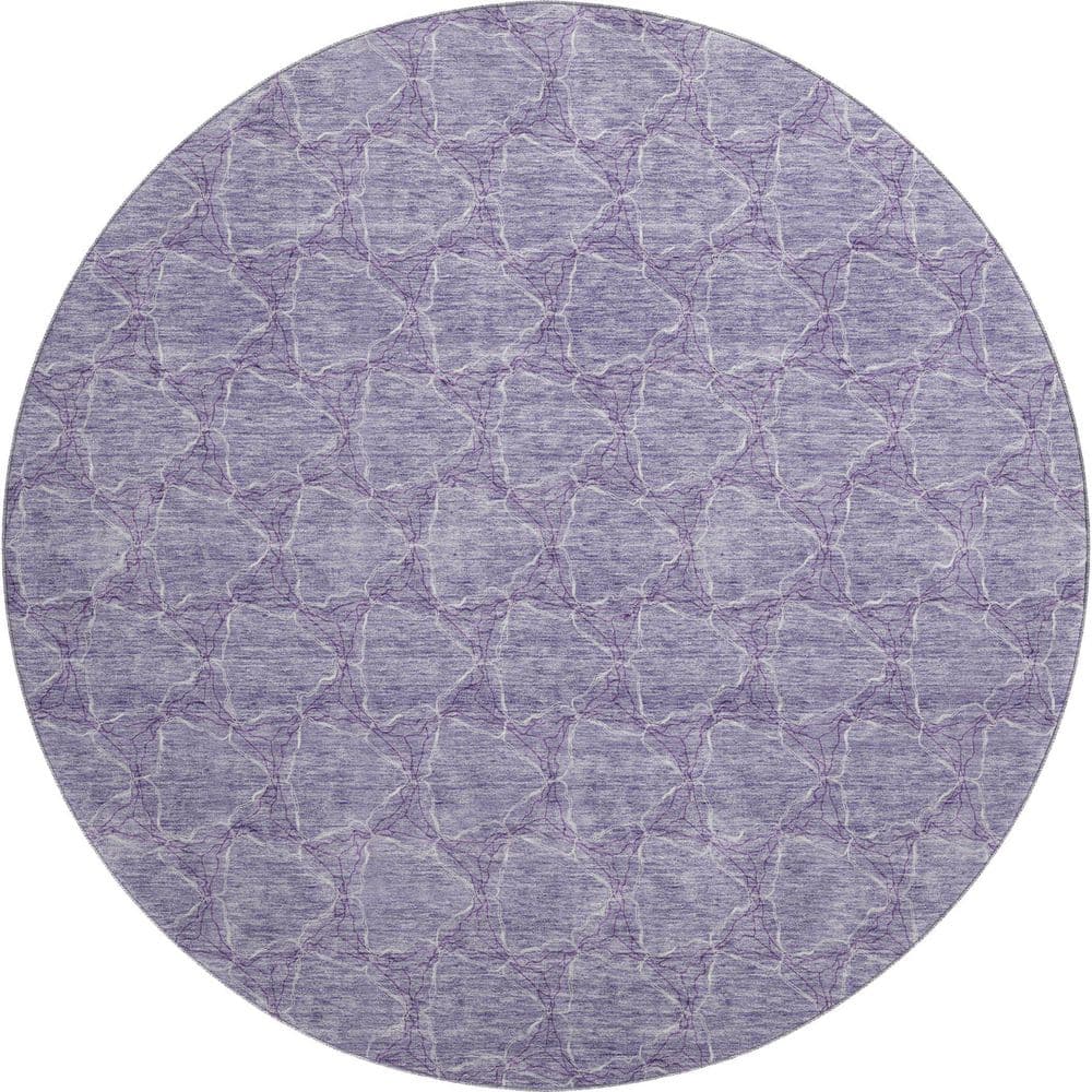 Addison Rugs Mayfield Premium Machine Washable Abstract AMF960 Lavender ...