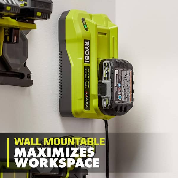 RYOBI ONE+ 18V/40V Dual Platform Charger PCG007 - The Home Depot