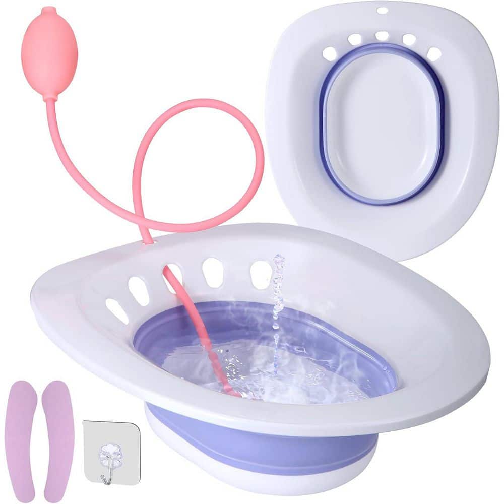 Adrinfly Foldable Sitz Bath for Hemorrhoids Postpartum Essentials ...