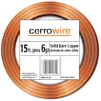Southwire 25 ft. 6-Gauge Solid SD Bare Copper Grounding Wire 10638525