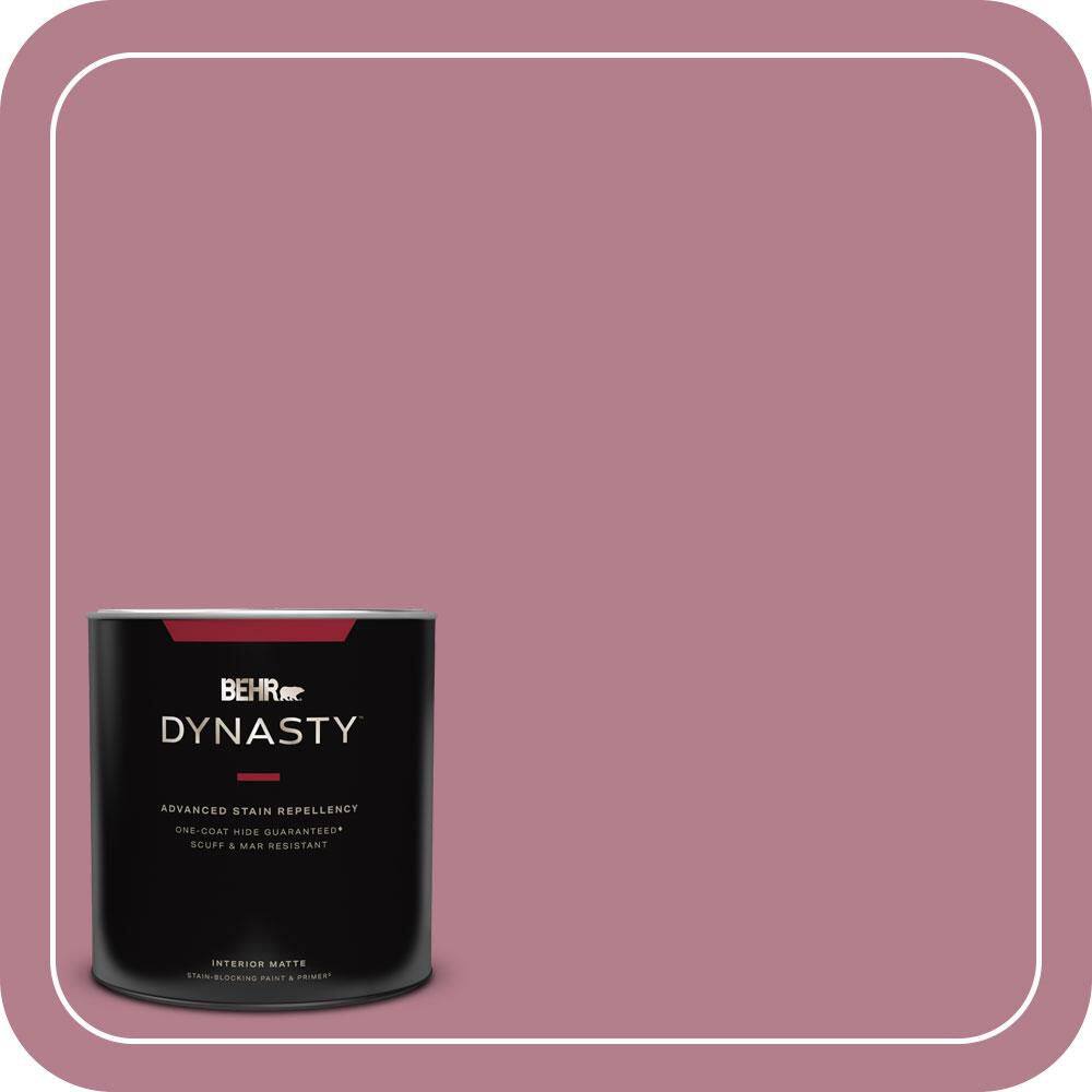 BEHR DYNASTY 1 qt. #100D-4 Degas Pink Matte Interior Stain-Blocking ...