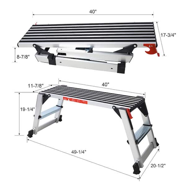 Aluminum Work Bench Garage Work Table Diamond Plate Aluminum Work